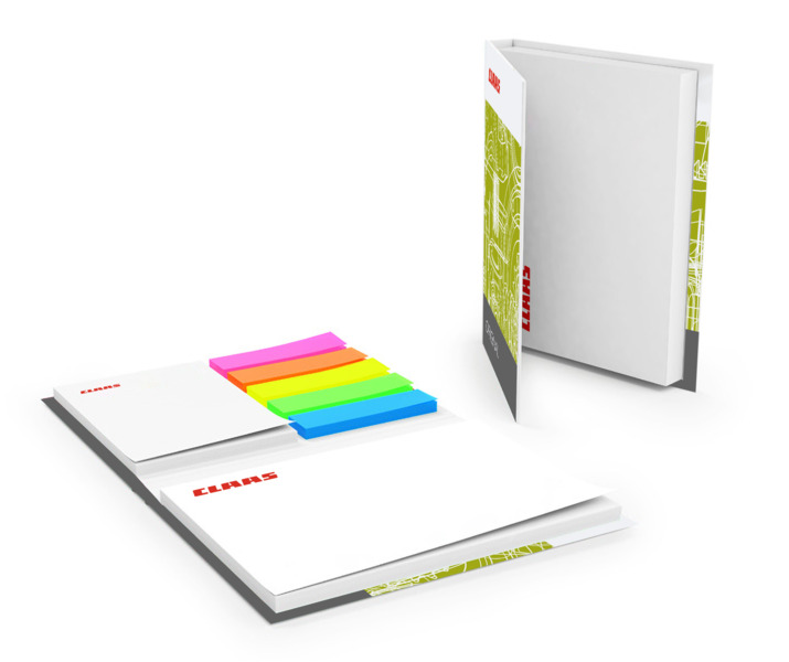 Booklet with sticky notes | CLAAS Collection